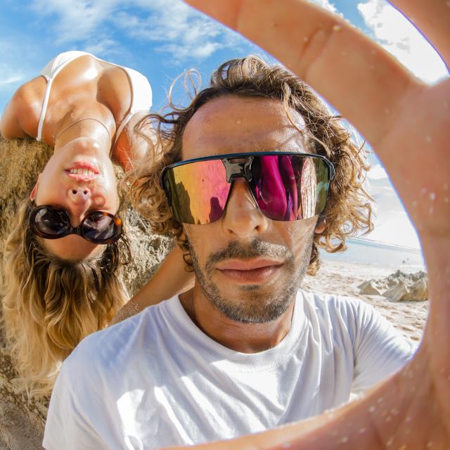 Karoo orange sunglasses | Mundaka Optic